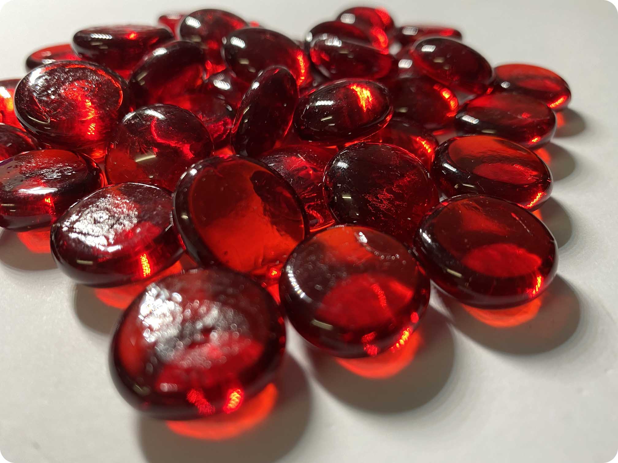 RUBY RED REFLECTIVE BEAD | Aussie Fire Glass